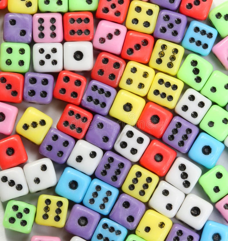 Background of Many Gaming Dice Stock Image - Image of consumption ...