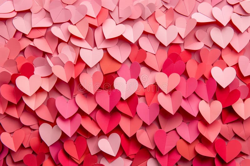 Background of many hearts stock illustration. Illustration of symbol ...