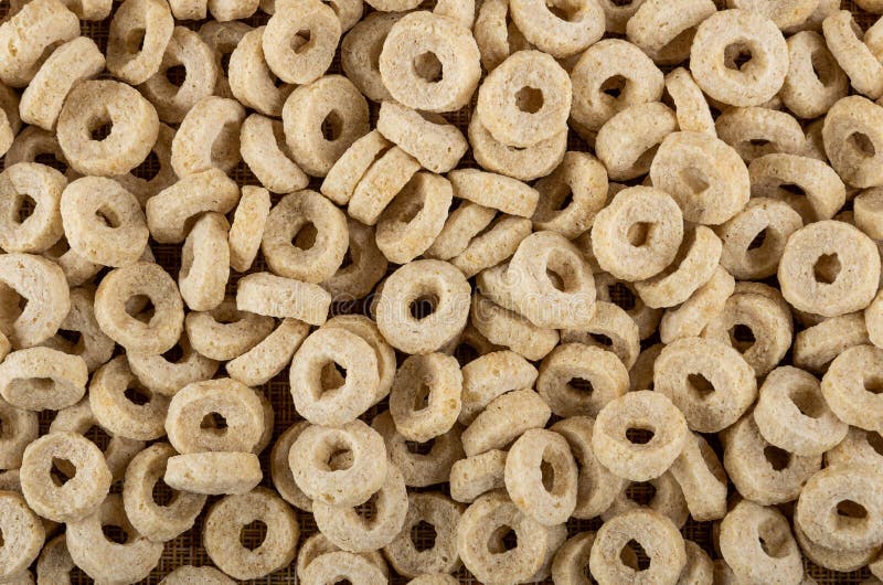 Background from Many Scattered Corn Rings Stock Photo - Image of ...