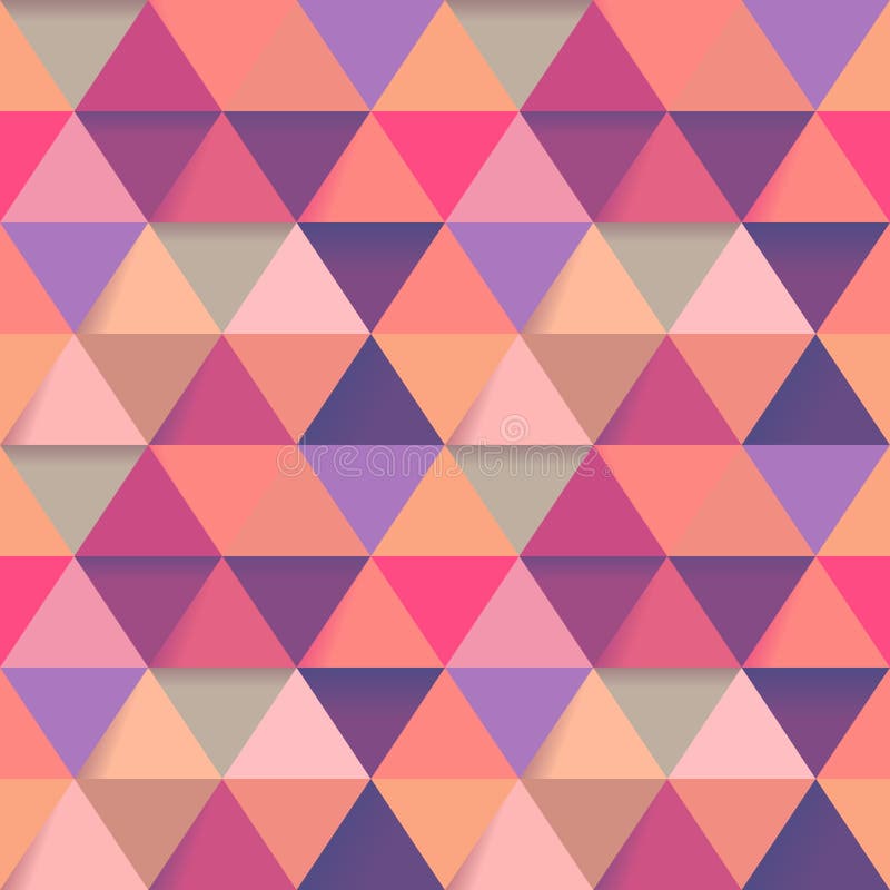 Background of Many Small Triangles of Different Colors Polygonal Stock ...