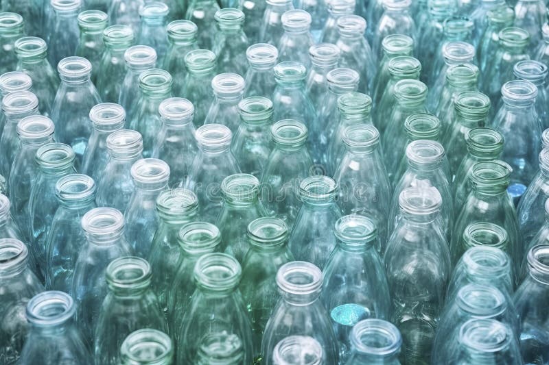 Background of Many Used Empty PET Bottles Stock Illustration ...