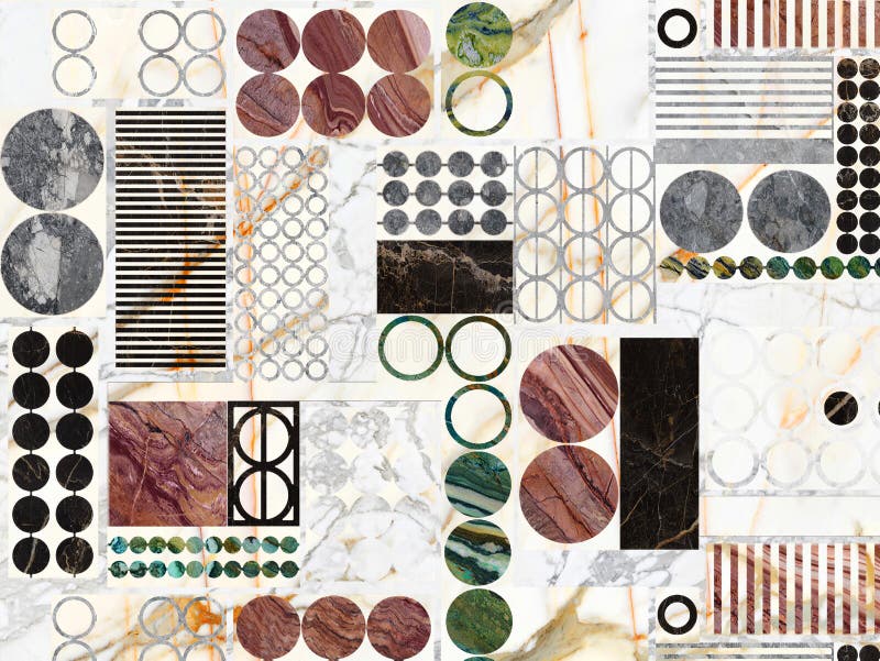 Background of a Marbles Mixed in Different Geometric Shapes for Home ...