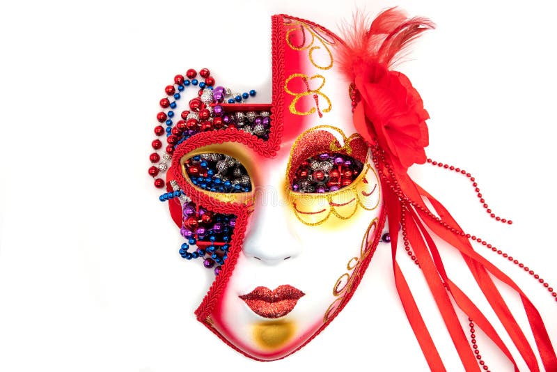 Background for Mardi Gras or Fat Tuesday with Masquerade Mask Stock ...