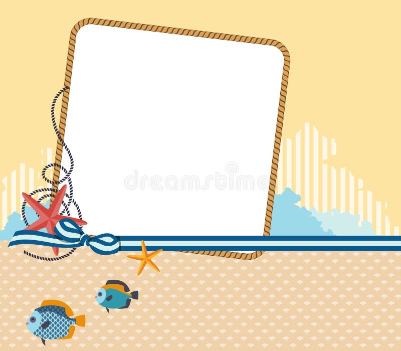 Background in marine style stock vector. Illustration of squama - 65881110