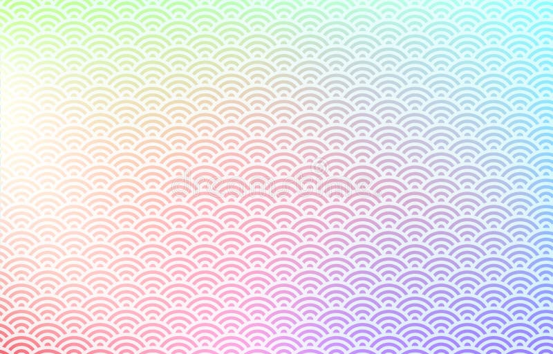 Background Material: Illustration of Pale Rainbow Gradation and ...