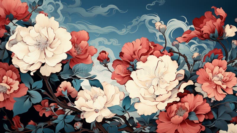 Background Material Japanese Background Illustration Creative Color ...