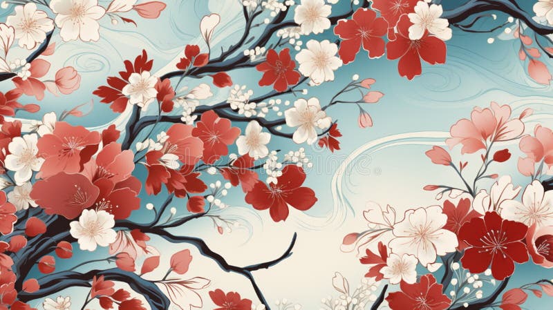 Background Material Japanese Background Illustration Creative Color ...