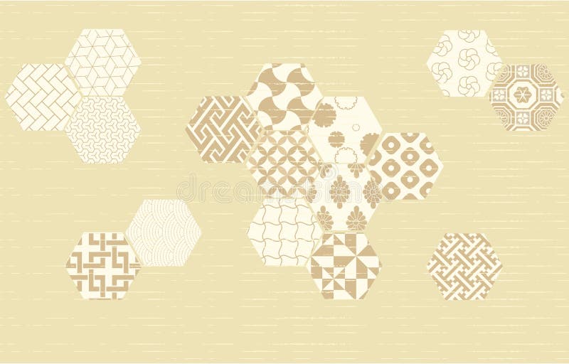Background Material: Vector Illustration of Traditional Japanese ...
