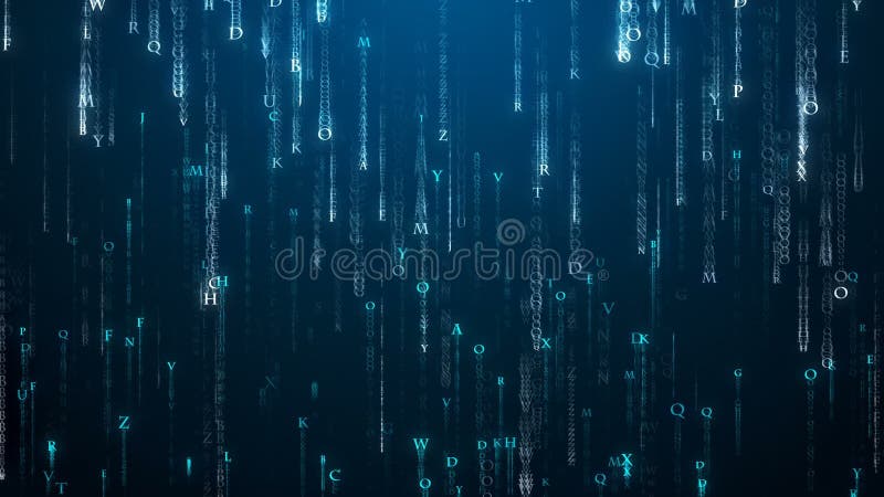 The Background Matrices of Letters. Matrix of the English Alphabet ...