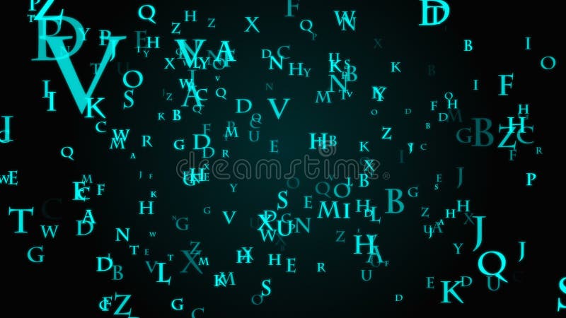 The Background Matrices of Letters. Matrix of the English Alphabet ...