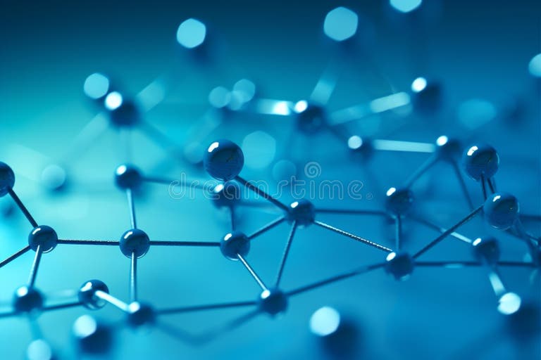 Background Matrix Cell Tech Atom Blue Technology Connect Science ...