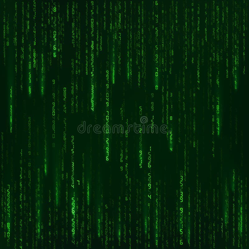 Background in a Matrix Style. Green Random Numbers. Sci Fi or ...