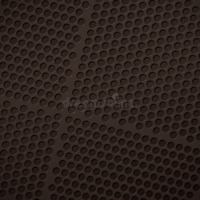 Background of Matte Black Grid with Round Perforations Stock ...
