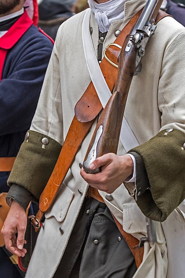 Background of a Medieval Soldier with Musket Editorial Photography ...