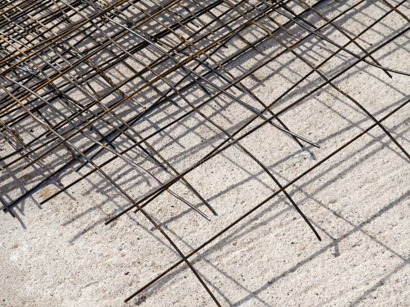 Background of Metal Bars at the Construction Site Stock Photo - Image ...