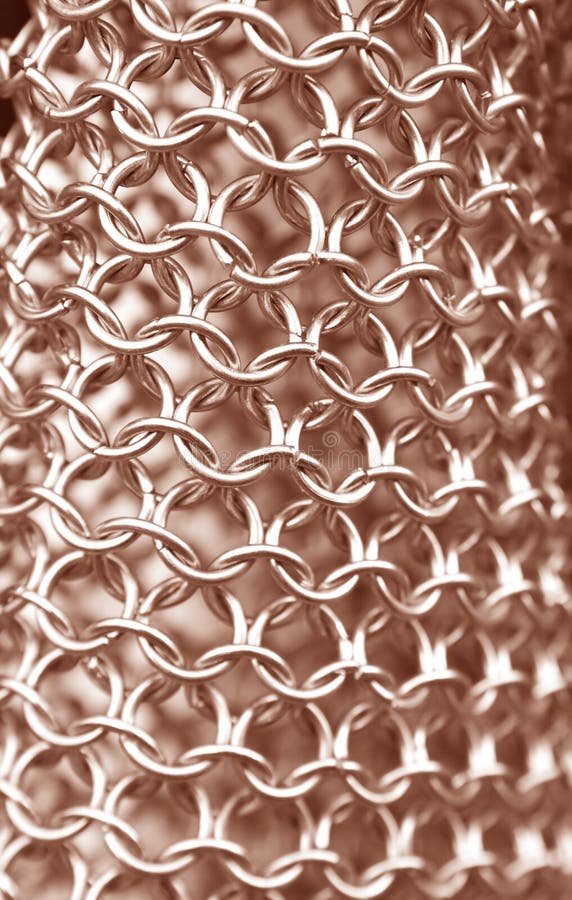 Metallic chain armour stock image. Image of armor, chrome - 7829569