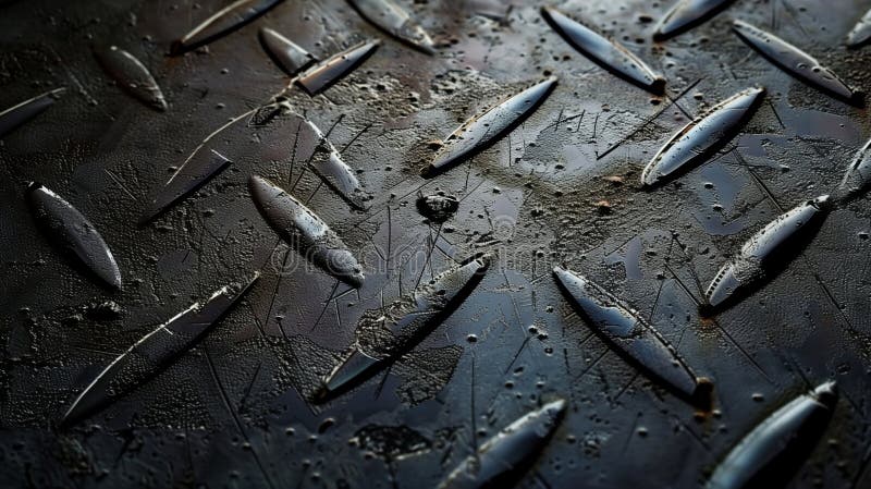 Background with Metal Corrugated Dirty Texture. Back Dark Background ...