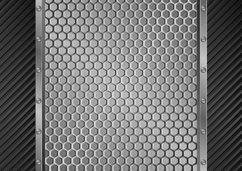 Background stock vector. Illustration of grate, metallic - 139473450