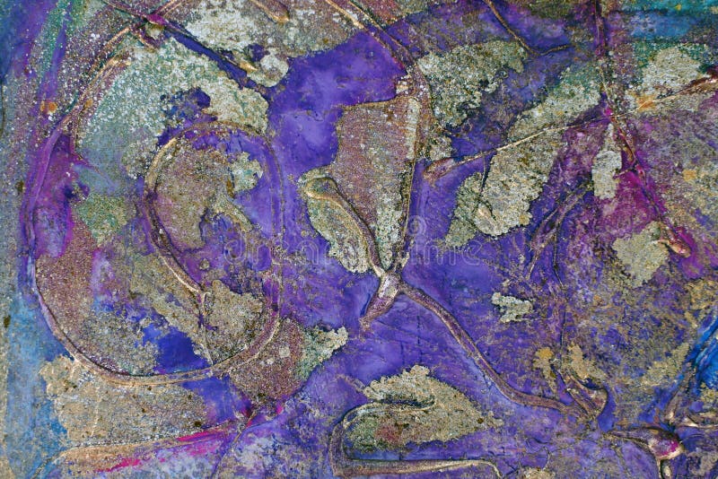Background with Metal Oxidation Effect. Blending Shades of Purple and ...