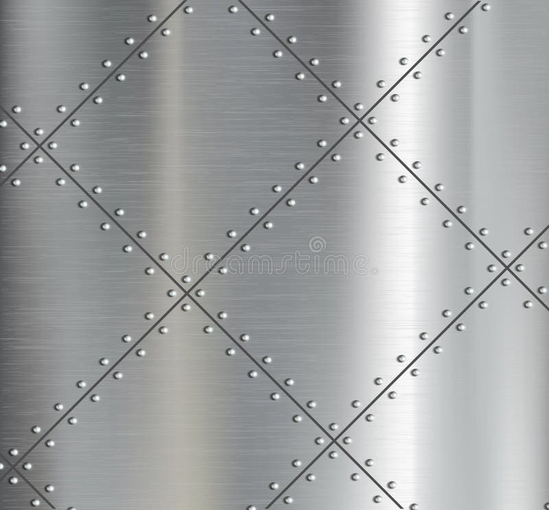 Background of the Metal Plates with Riveted. Stock Vector ...