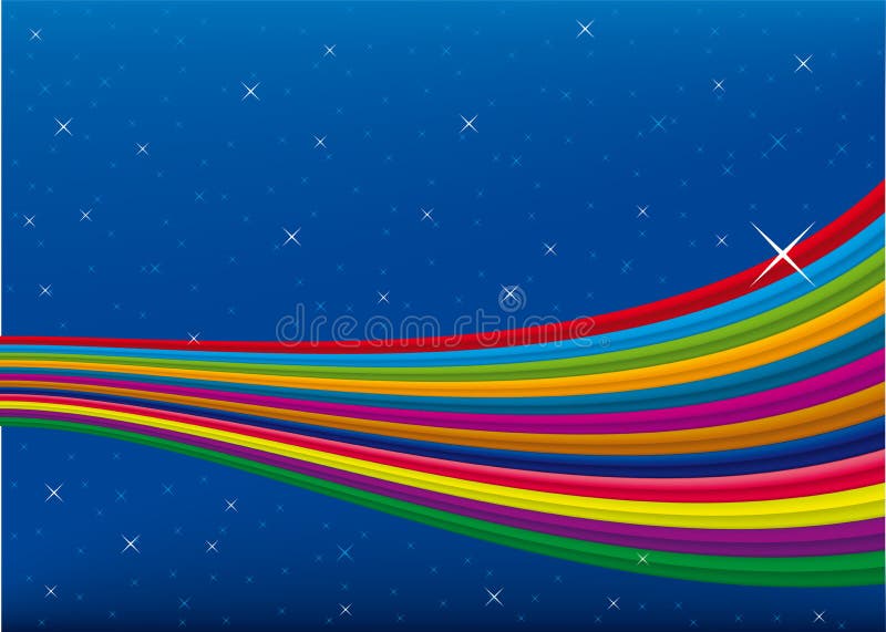 Background with Metallic Color Bands in Rainbow Shape. Stock Vector ...