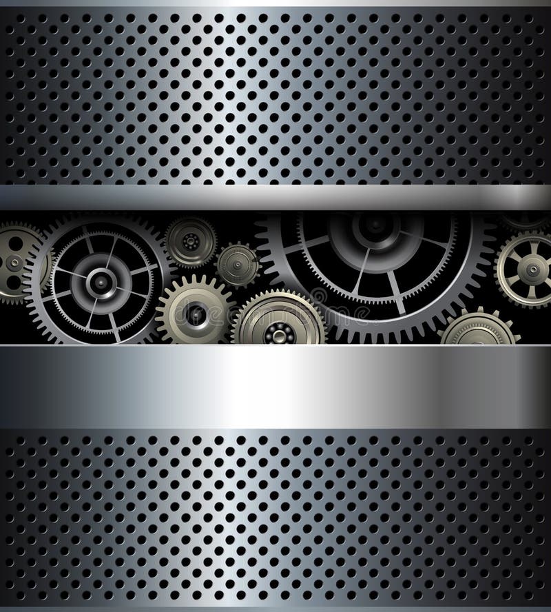 Background metallic gears stock vector. Illustration of organization ...