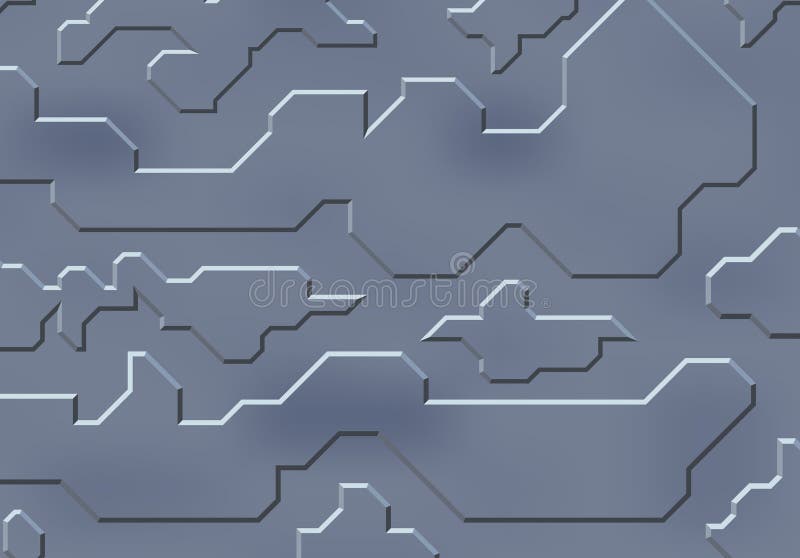 Background with Metallic Panels Texture, Wires and Circuit. Spaceship ...