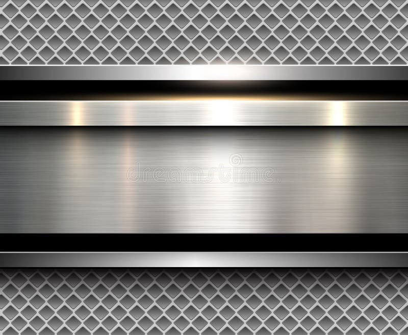 Brushed Silver Metallic Background Stock Illustrations – 23,218 Brushed Silver Metallic ...