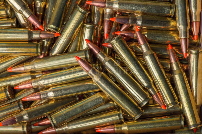 Background of Military Ammunition Stock Photo - Image of metal, shell ...