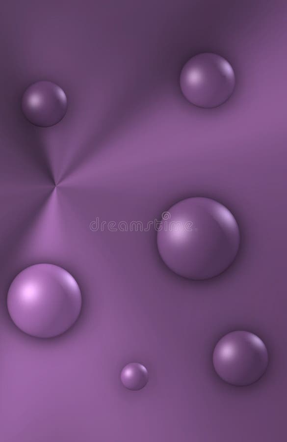 Violet and Bright Background with Green Spheres Stock Illustration ...