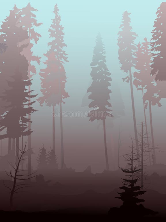 Mist Sky Forest Stock Illustrations – 27,749 Mist Sky Forest Stock ...