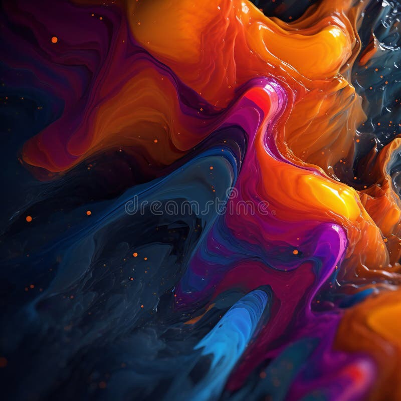 Background with Mixing Paint Flow Stock Photo - Image of watercolor ...