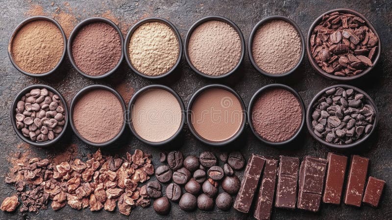 A Background in Mocha Mousse Hues, Texture Stock Illustration ...