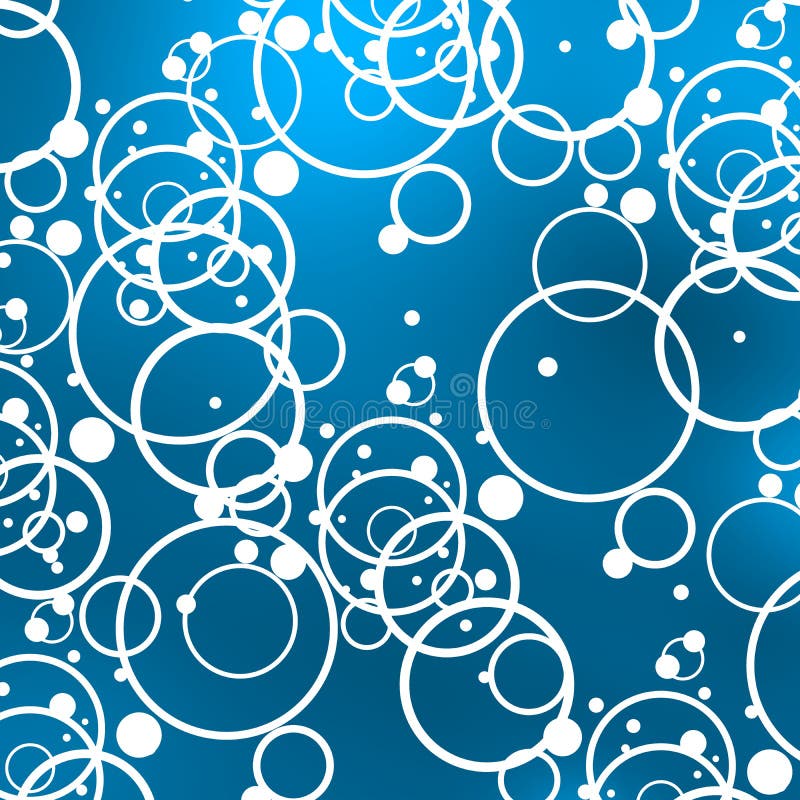 Blue Background with Modern Bubbles. Stock Illustration - Illustration ...