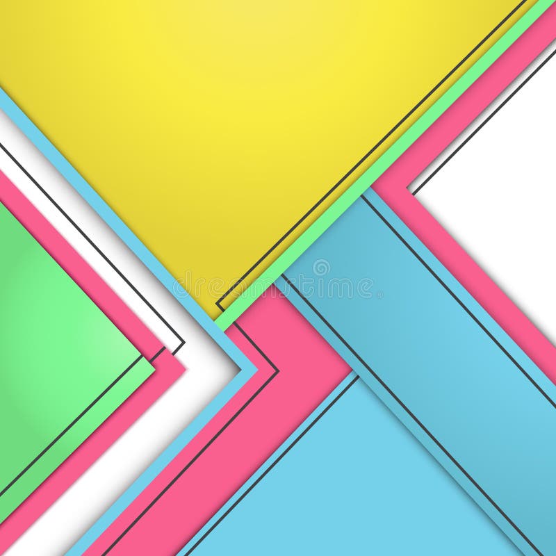 Background Modern Material Design. Geometric Form with Black Lin Stock ...