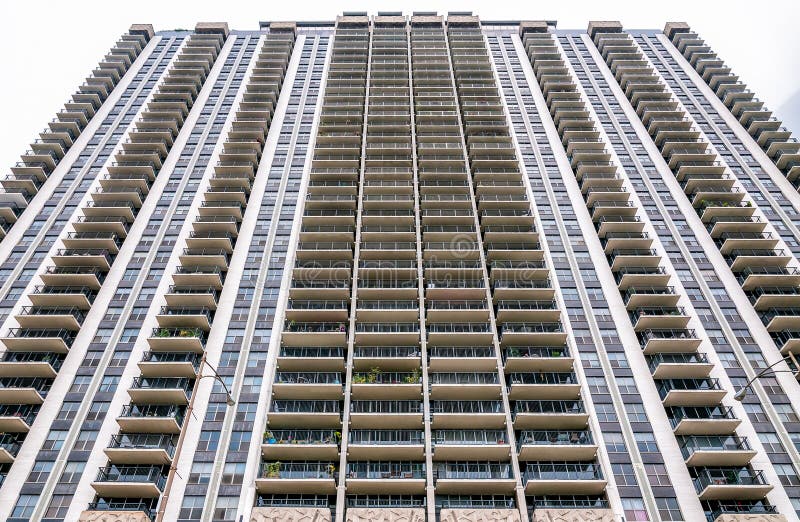 Background of Modern Residential Building Facade Stock Image - Image of ...