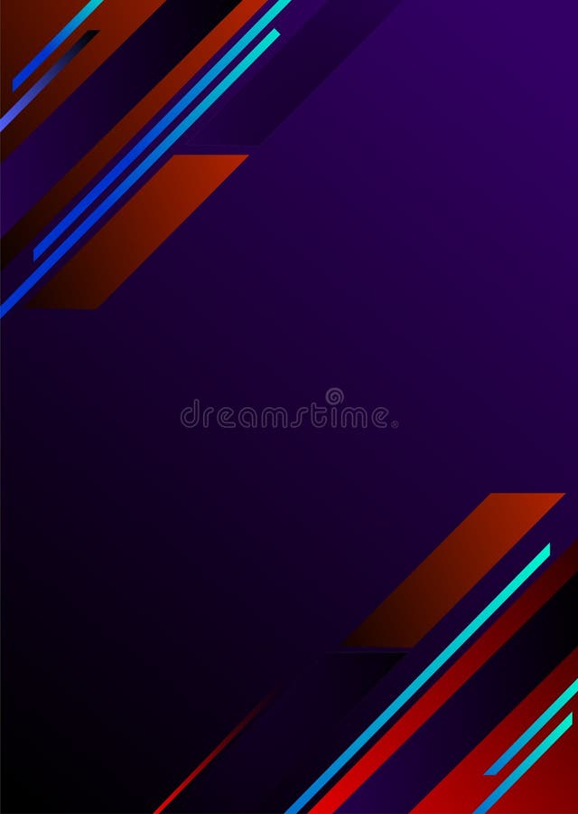 Background Modern Simple Design Red Lines Box Banne Stock Illustration ...