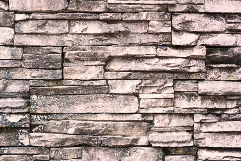Background of Modern Slate Stone Brick Wall Surfaced for Design Stock ...