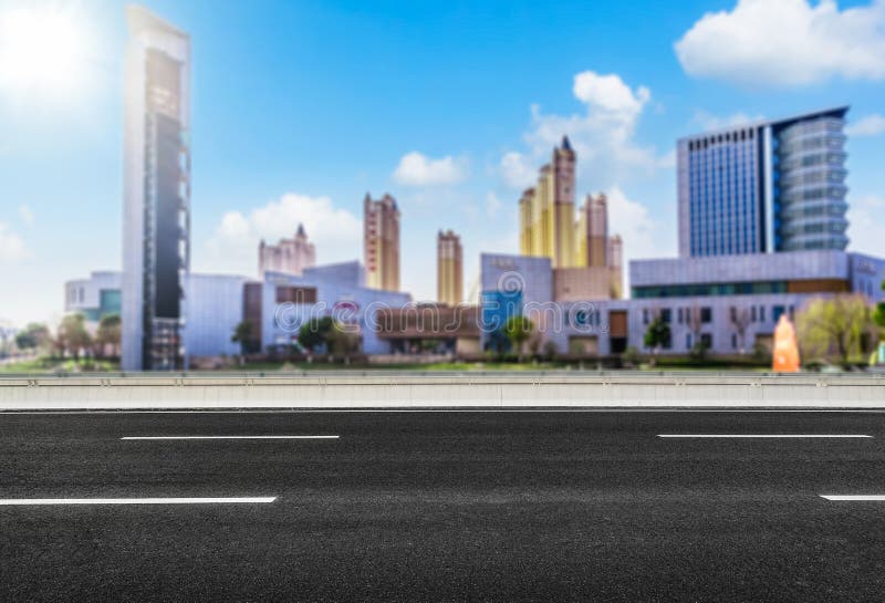 The Background of the Modernization City Road Stock Photo - Image of ...
