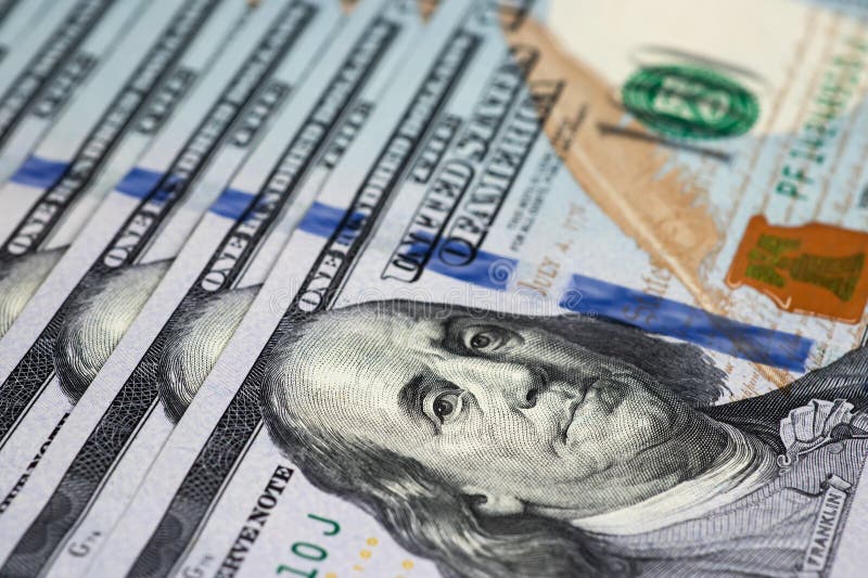 Background with Money American Hundred Dollar Bills Stock Photo - Image ...