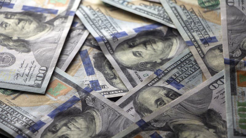 Background or Texture with Money American Hundred Dollar Bills Stock ...
