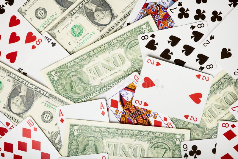 Background of Money and Cards about Gambling Stock Photo - Image of ...