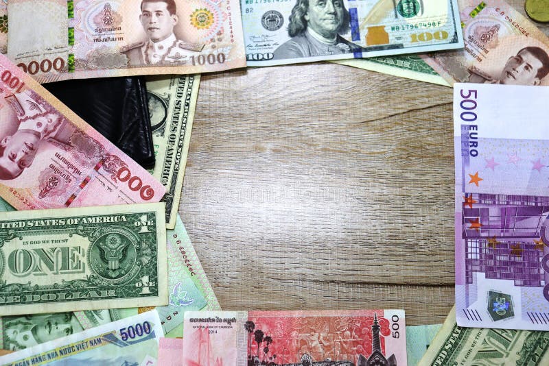 BACKGROUND Money and Notes, Rich Texture Stock Photo - Image of ...