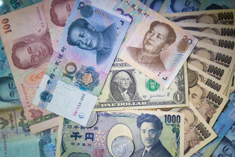 Background Money Rich Banknotes and Coin Stock Photo - Image of baht ...