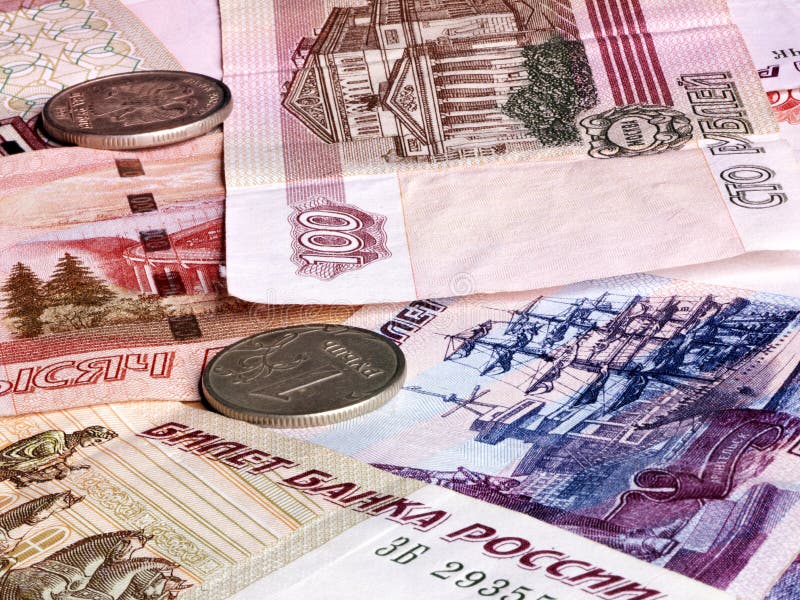 Background of Money .Russian Rouble. Stock Image - Image of stack ...
