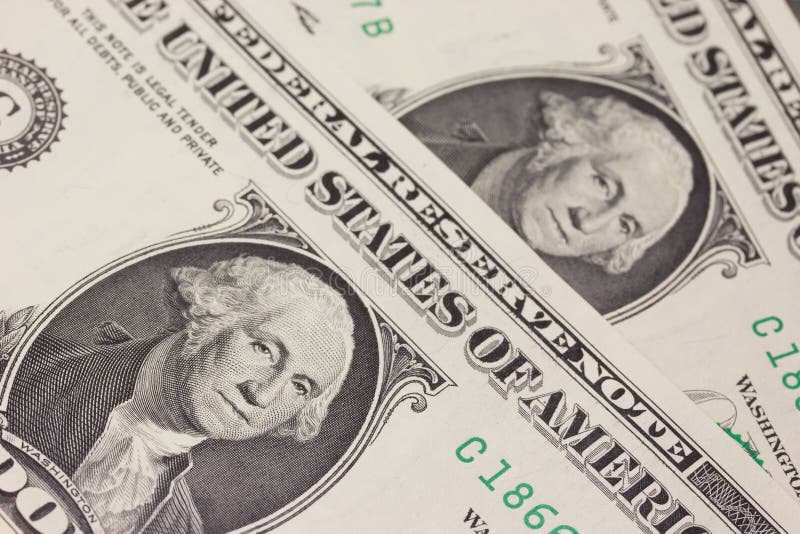 Background with Money US Dollar Bills (1$) Stock Photo - Image of ...