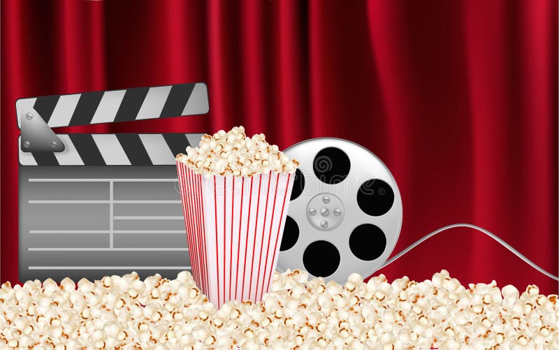 Background of Movie Related Items. Vector. Stock Vector - Illustration ...