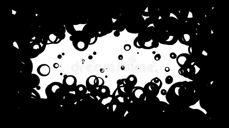 Background of Moving Bubble Rings. Design. Surface with Many Moving ...