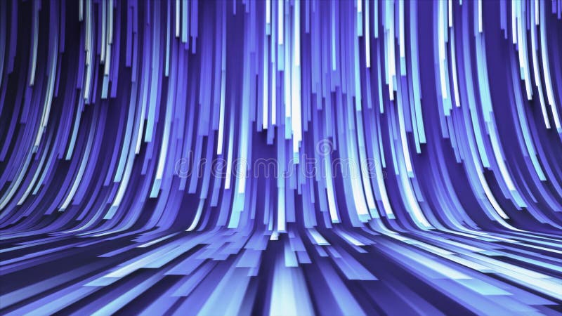 Background of Moving Curved Stream of Lines. Motion. Lines Move in ...