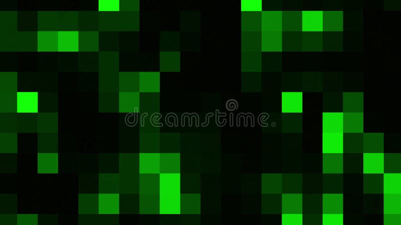 Background with Moving Pixels. Design. Colored Pixels Move on Black ...